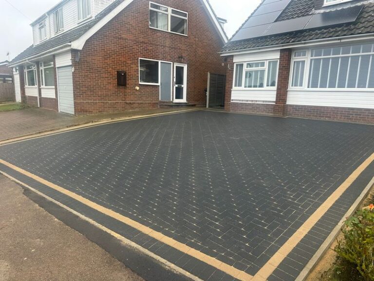 Charcoal Grey Block Paved Driveway | Debenham, Suffolk